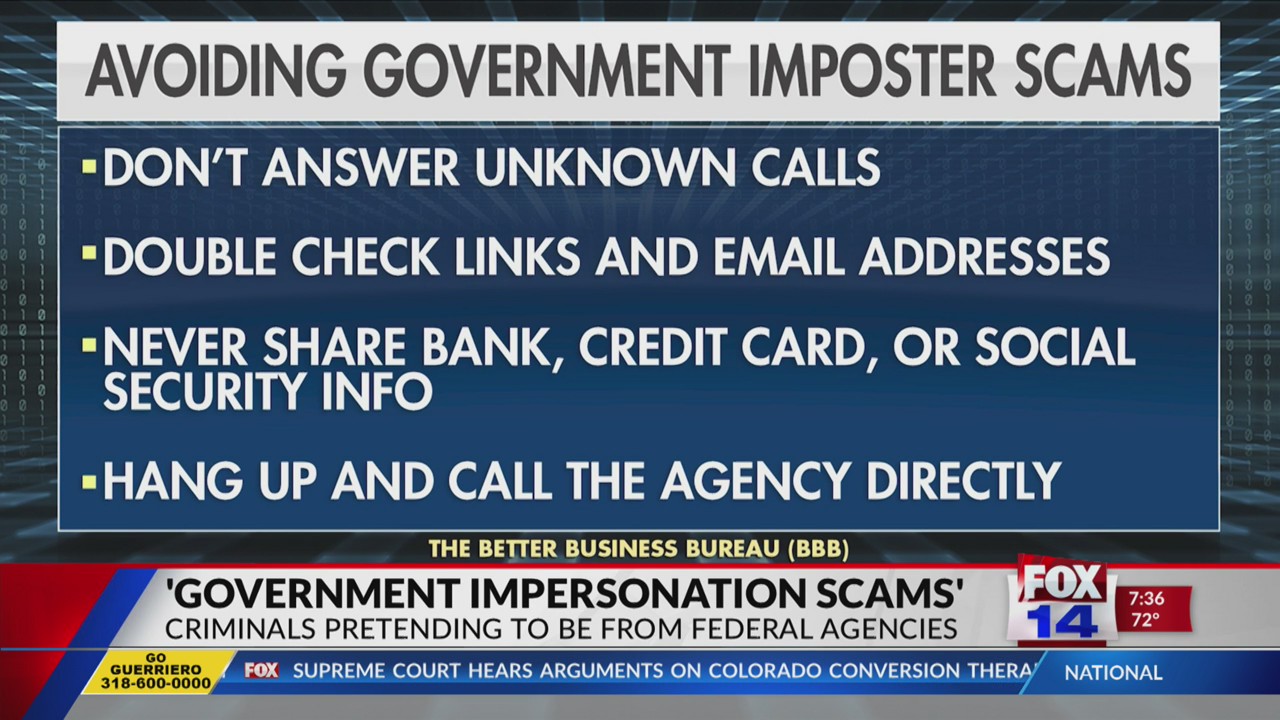 Fox 14 Your Morning News: Government warns of scam amid shutdown – KTVE ...