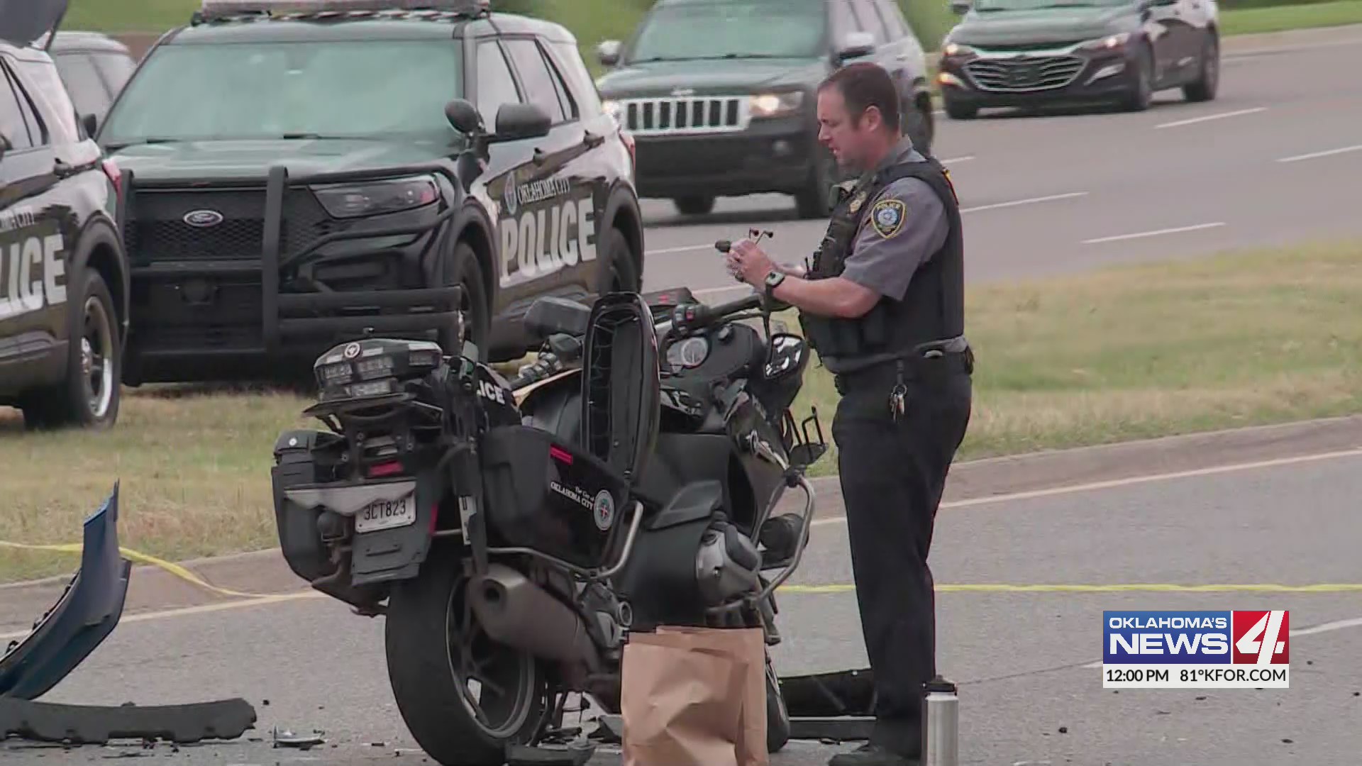 Emergency crews respond to crash involving OKCPD motorcycle – KFOR.com ...