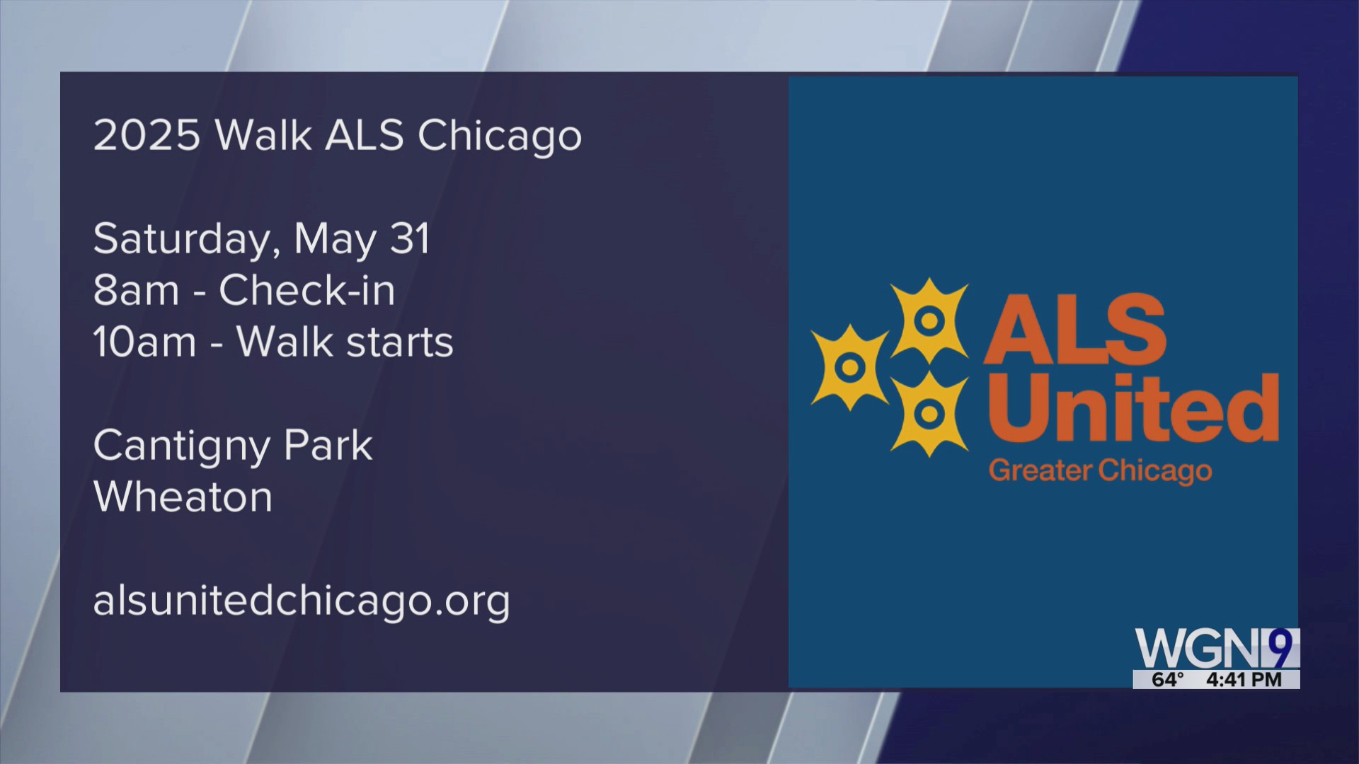 Walk ALS Chicago to raise awareness of ALS and support ALS patients and ...