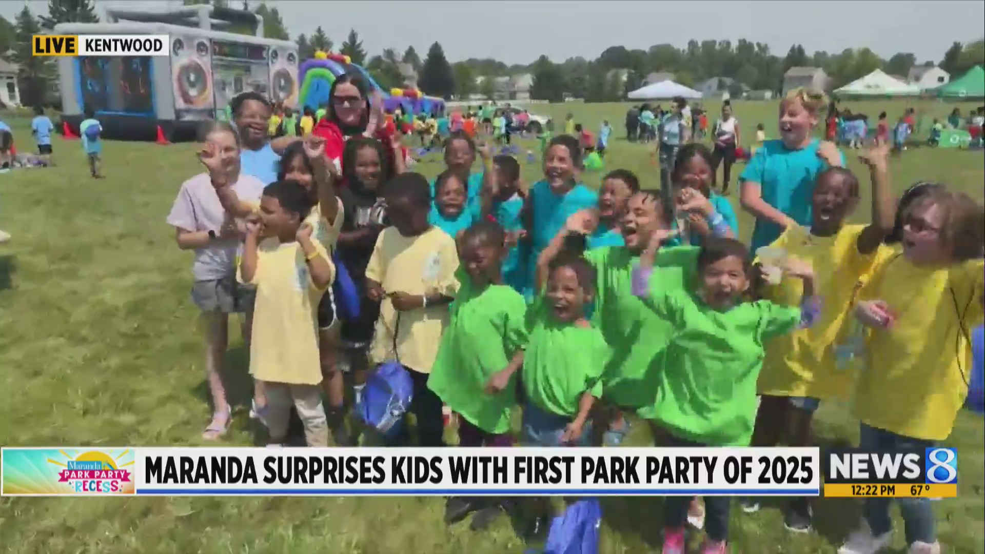 Maranda surprises kids with first Park Party of 2025 – WOODTV.com
