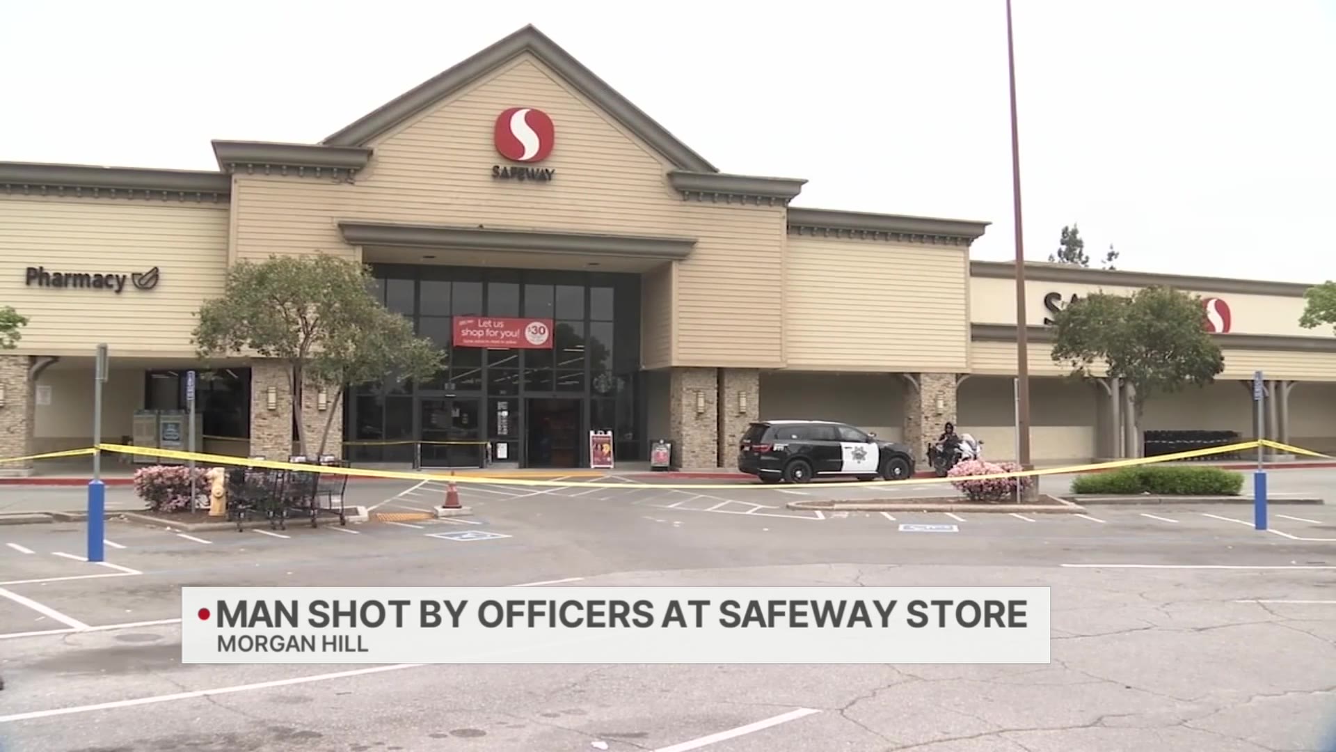 Assault suspect shot by officers at Morgan Hill Safeway – KRON4
