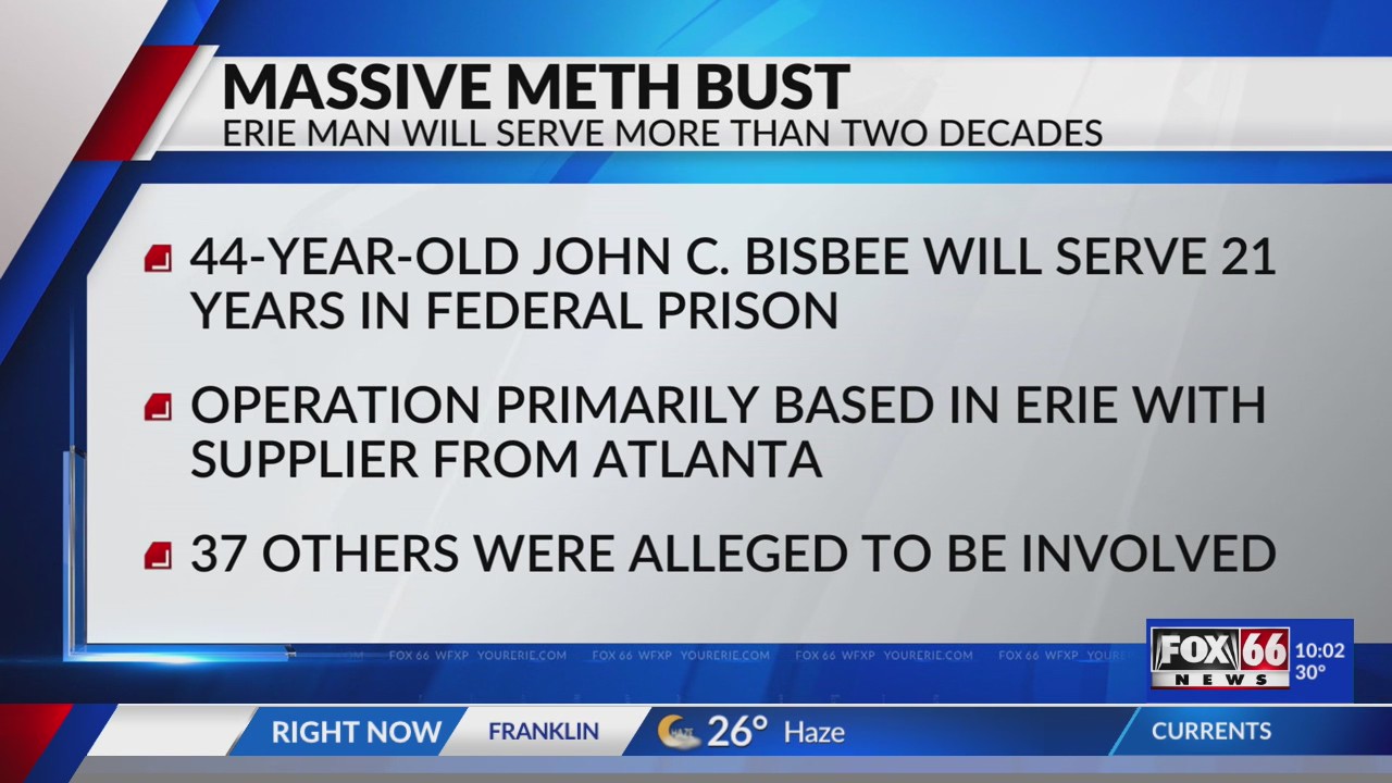Erie man sentenced to 21 years in prison for role in massive meth ...