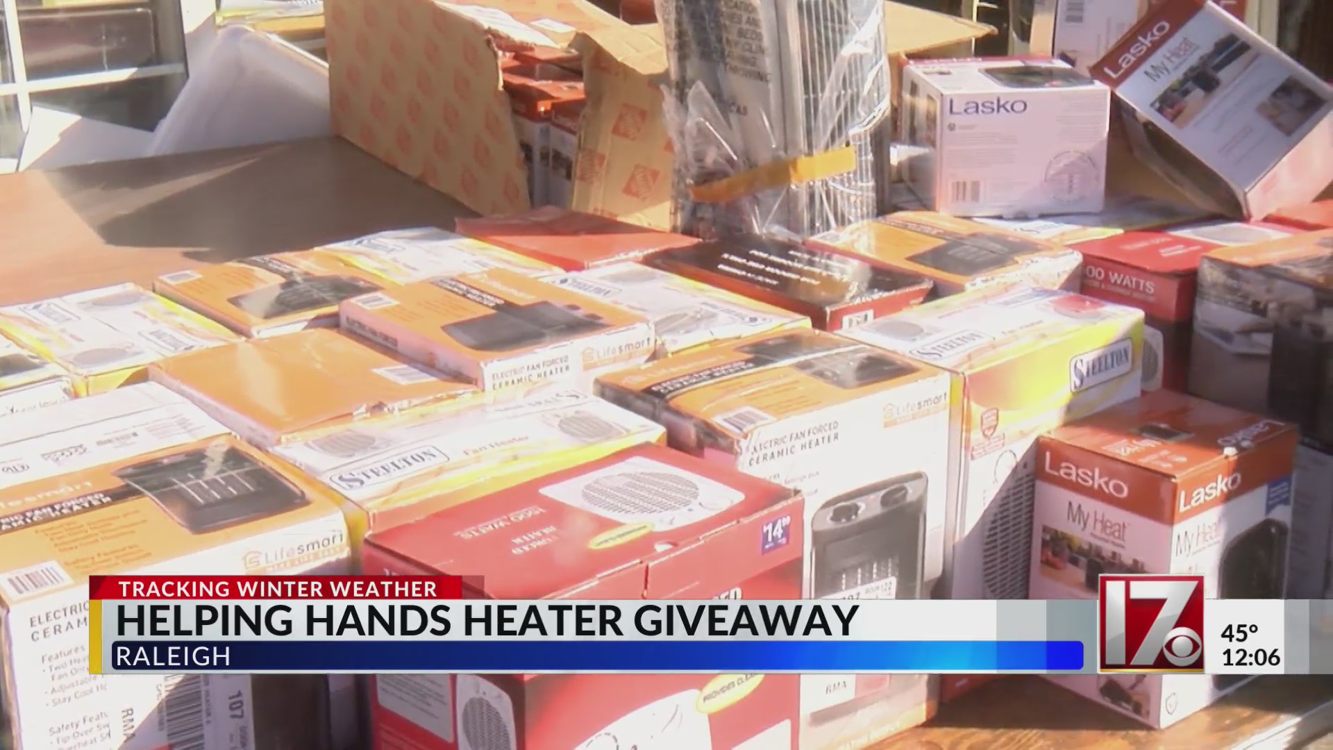 Helping Hands giving away heaters in Raleigh before winter storm hits ...
