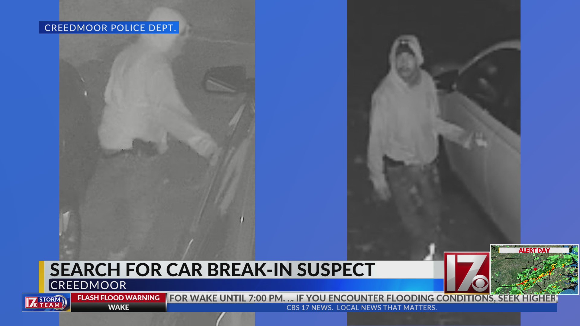 Search continues for car break-in suspect – CBS17.com
