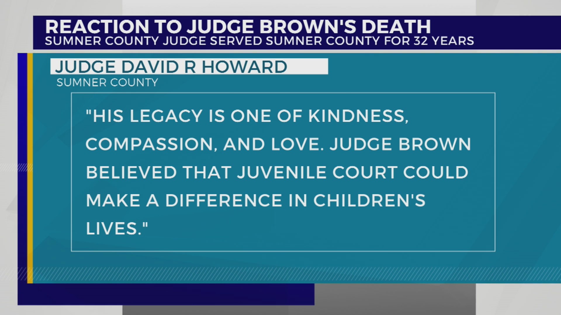 Reaction to death of longtime Middle TN judge, Barry Brown – WKRN News 2