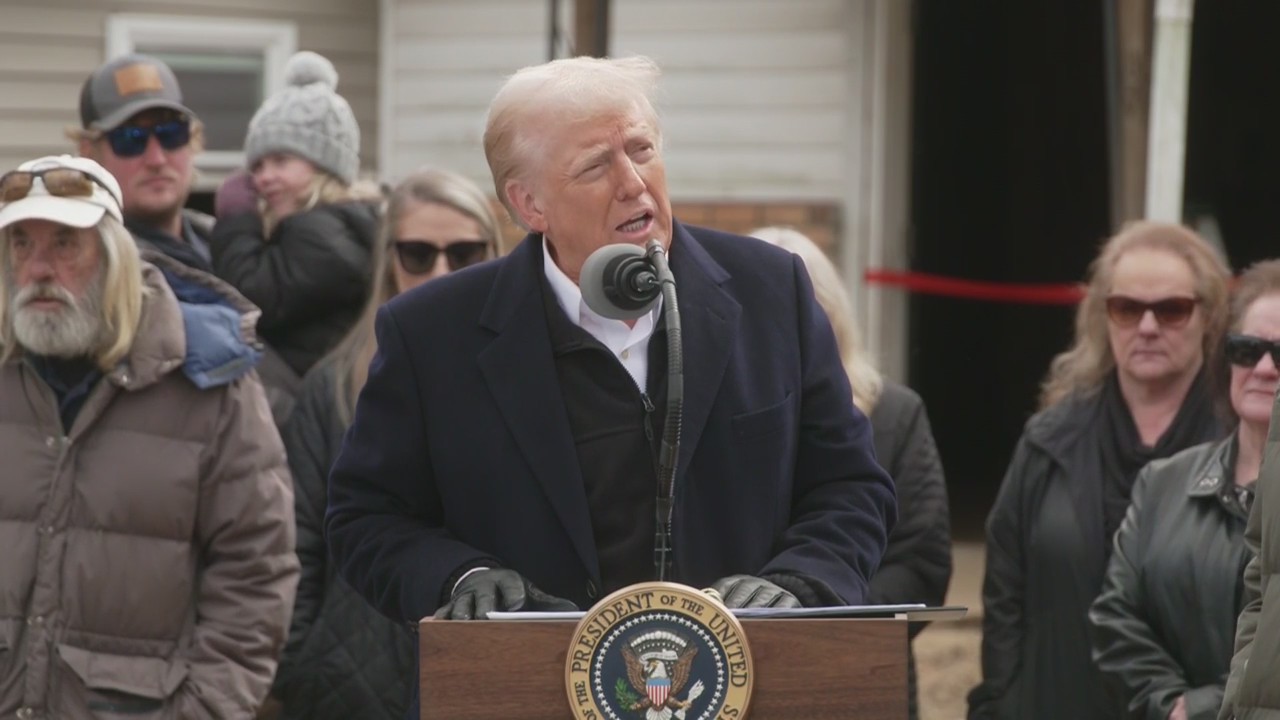WATCH: President Trump meets with Helene-affected families in Swannanoa ...