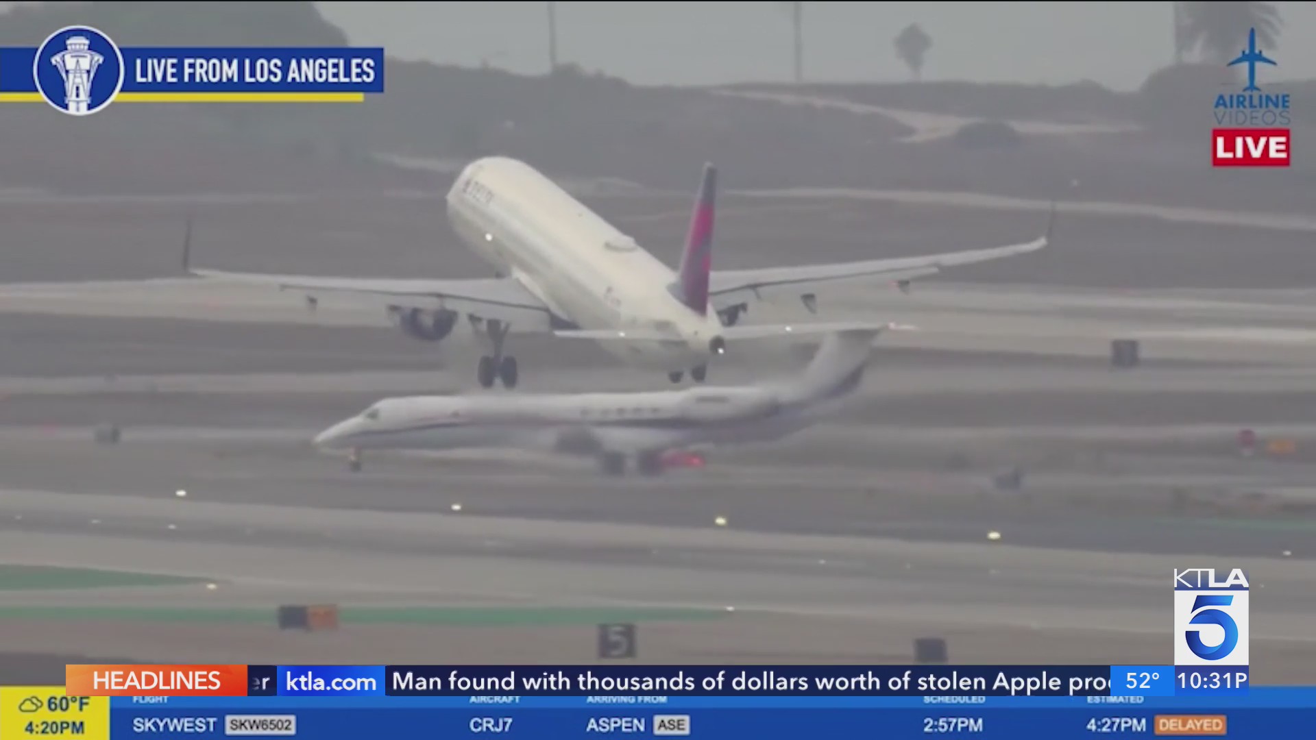 Investigation underway after near-collision at LAX – KTLA
