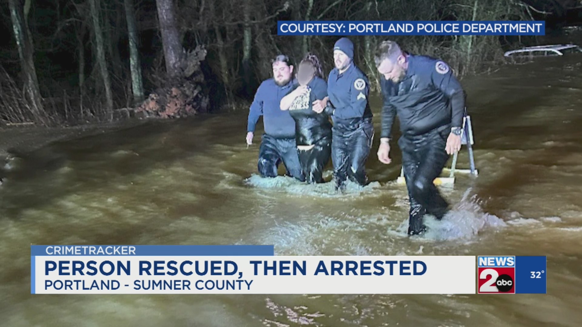 Person arrested for DUI after being rescued from floodwaters in ...