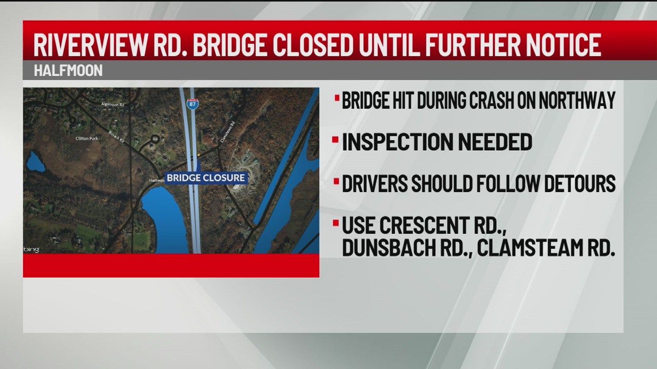 Riverview Road bridge closure announced in Halfmoon – NEWS10 ABC