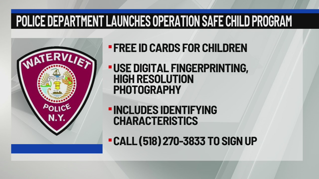 Watervliet Police Department launches operation Safe Child program ...