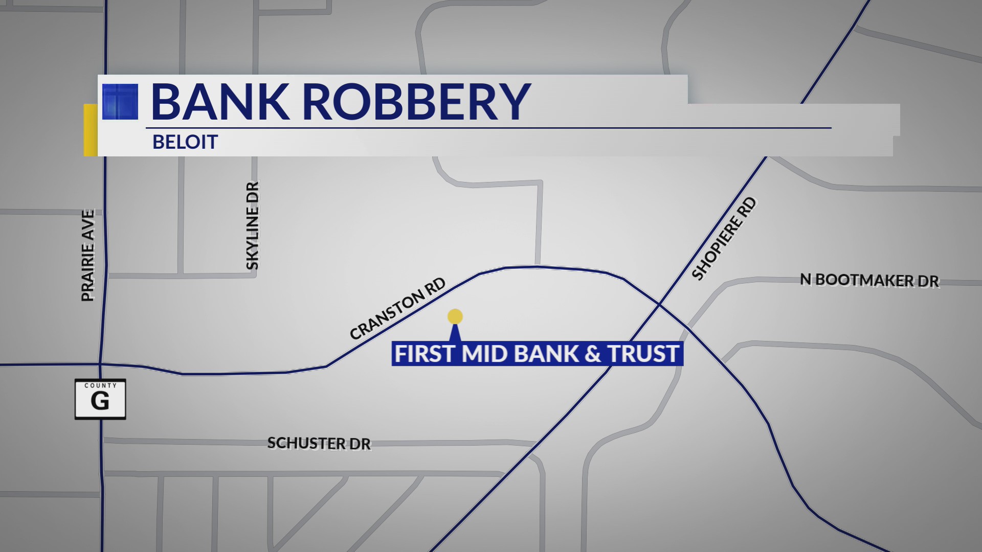 Police hunt suspect in Beloit bank robbery – MyStateline | WTVO News ...