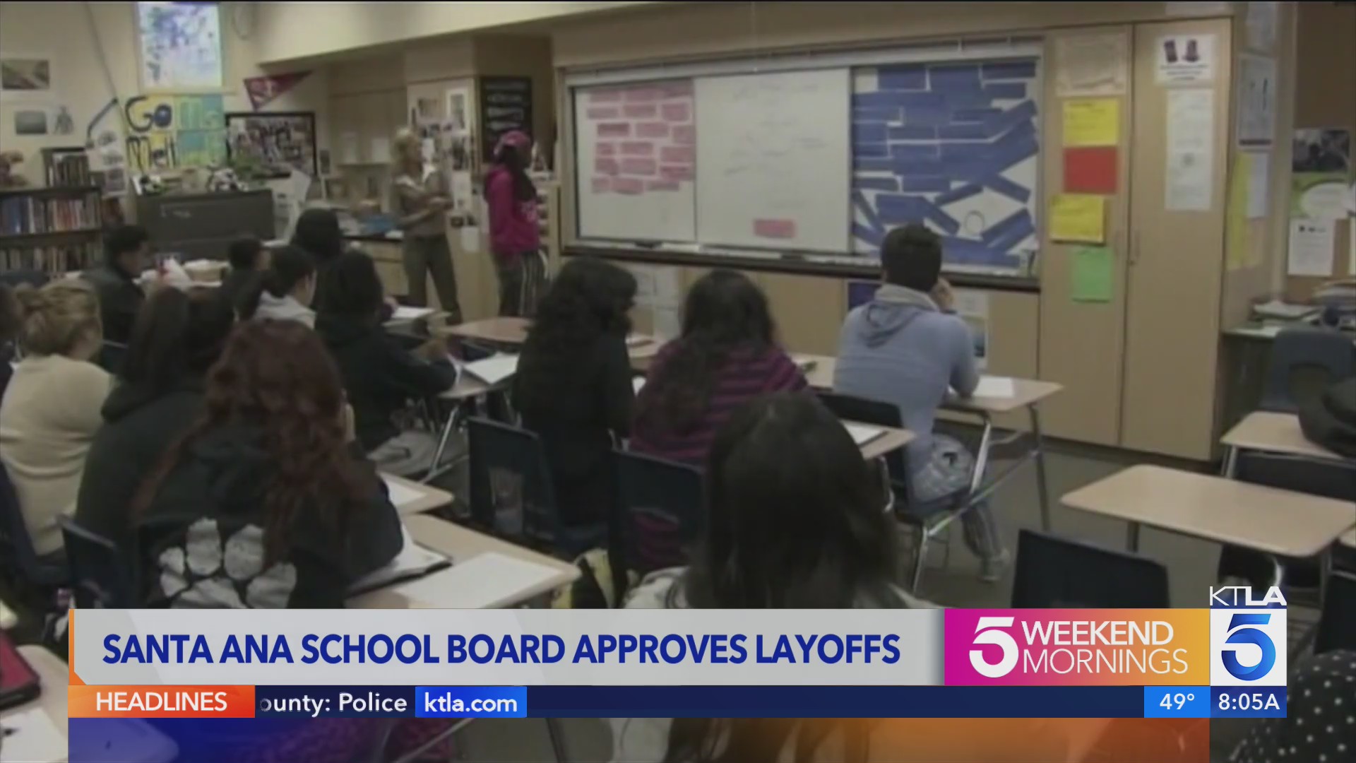 Santa Ana Unified School District to lay off hundreds of employees – KTLA