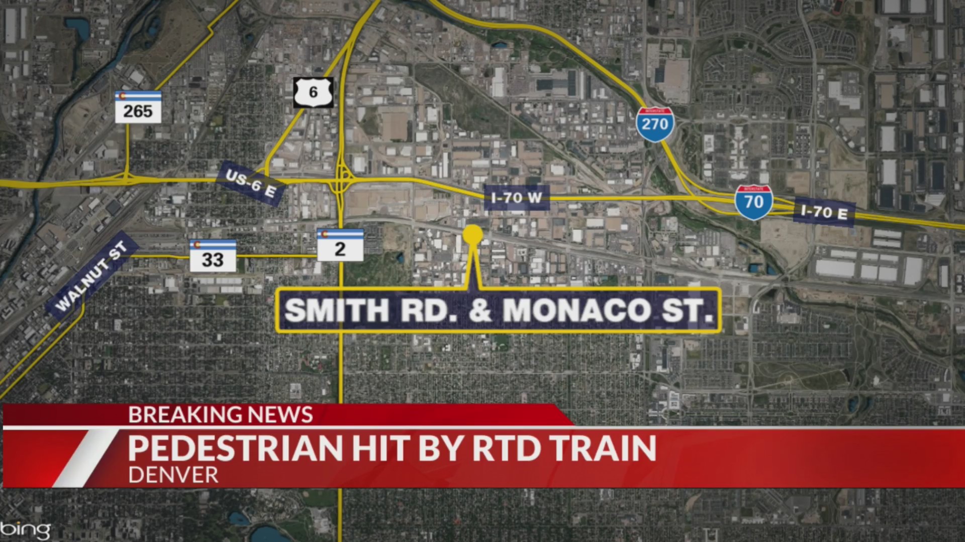 Pedestrian injured after crash with RTD train in northeast Denver ...