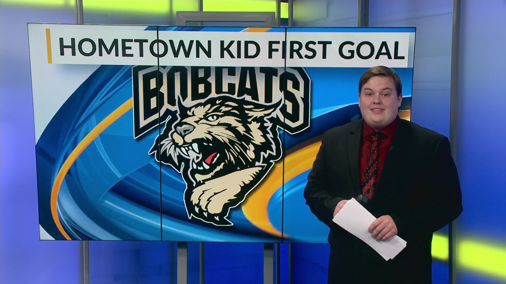 Hockey: Hometown kid Charlie Vig nets first goal for Bobcats – KX NEWS