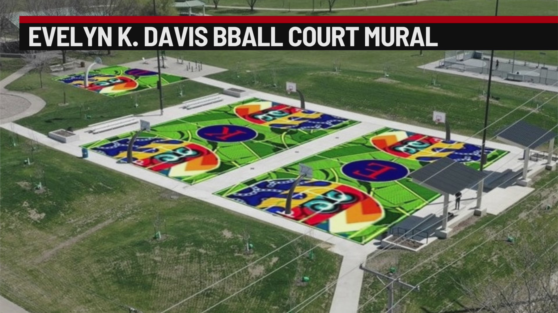 Painting Underway at Evelyn K. Davis Park Basketball Courts Mural ...