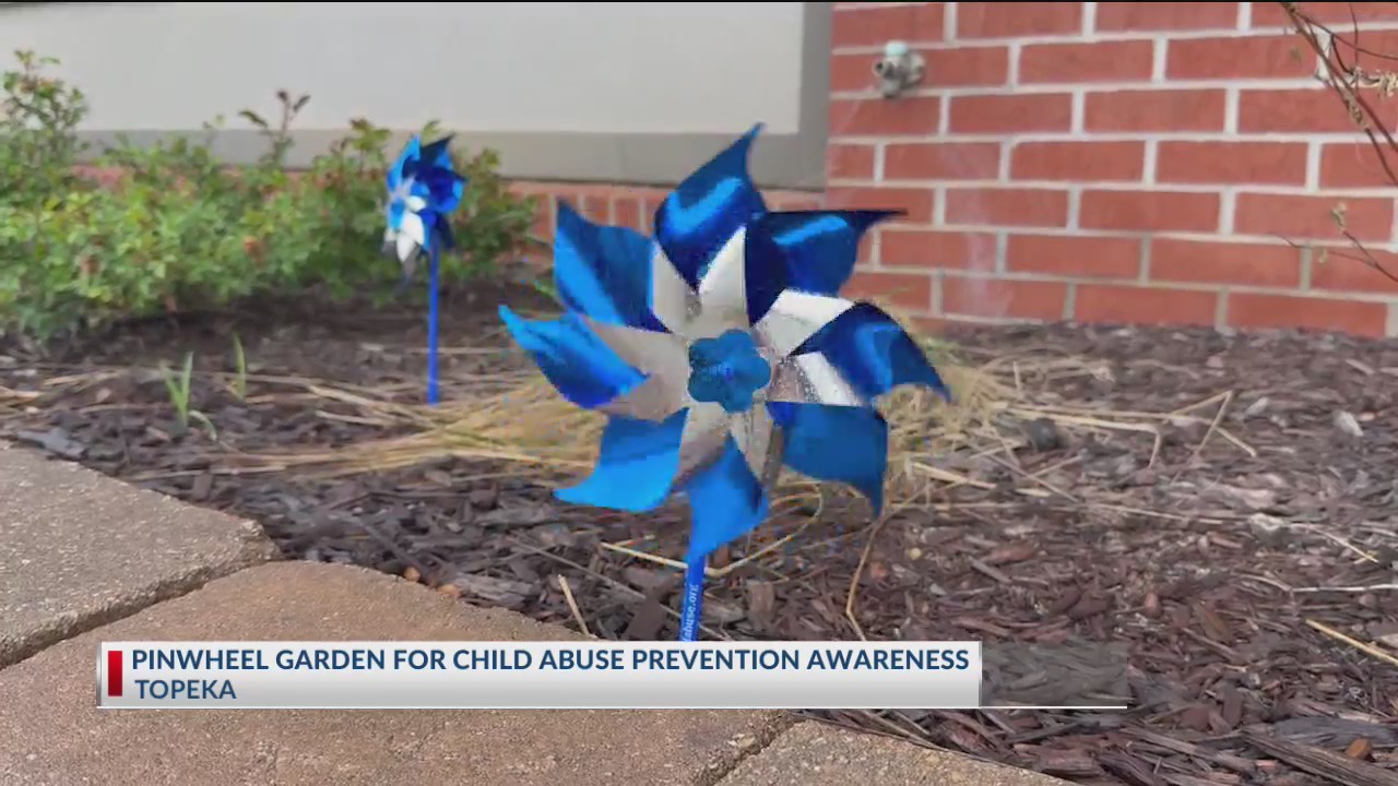 Pinwheel Garden set up for child abuse prevention awareness – KSNT 27 News