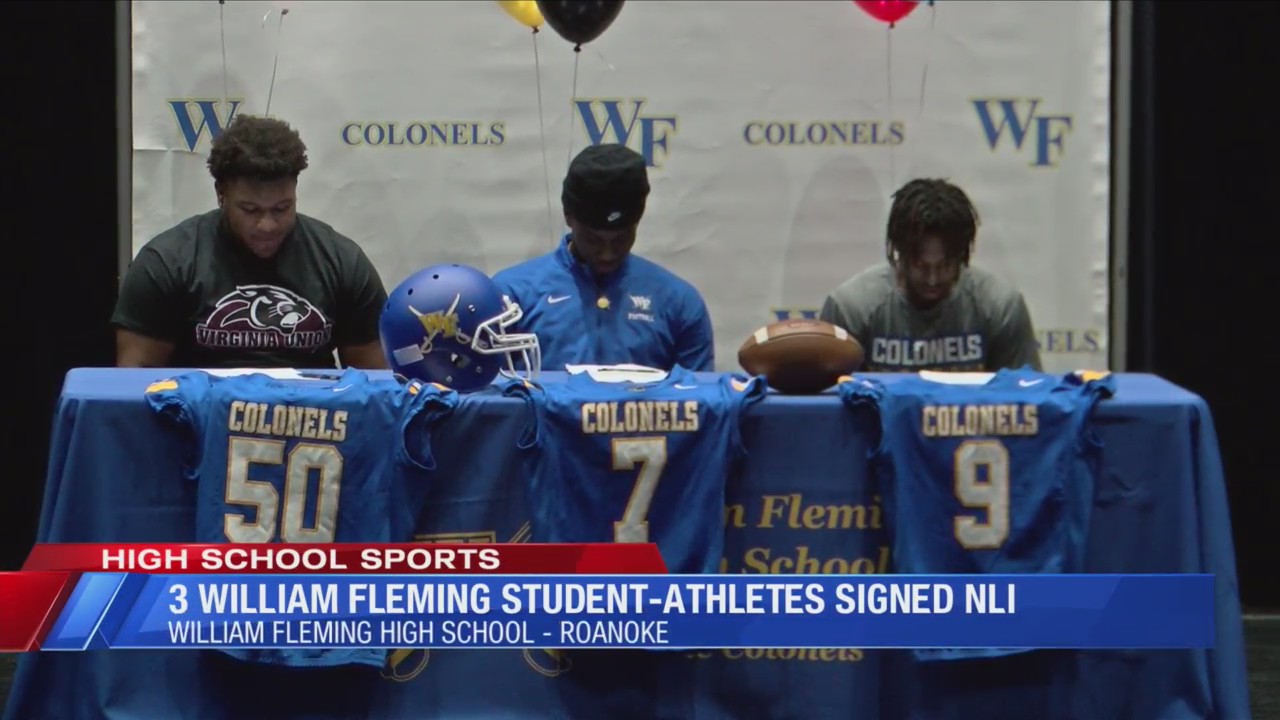 3 William Fleming Student-Athletes Signed NLI – WFXRtv
