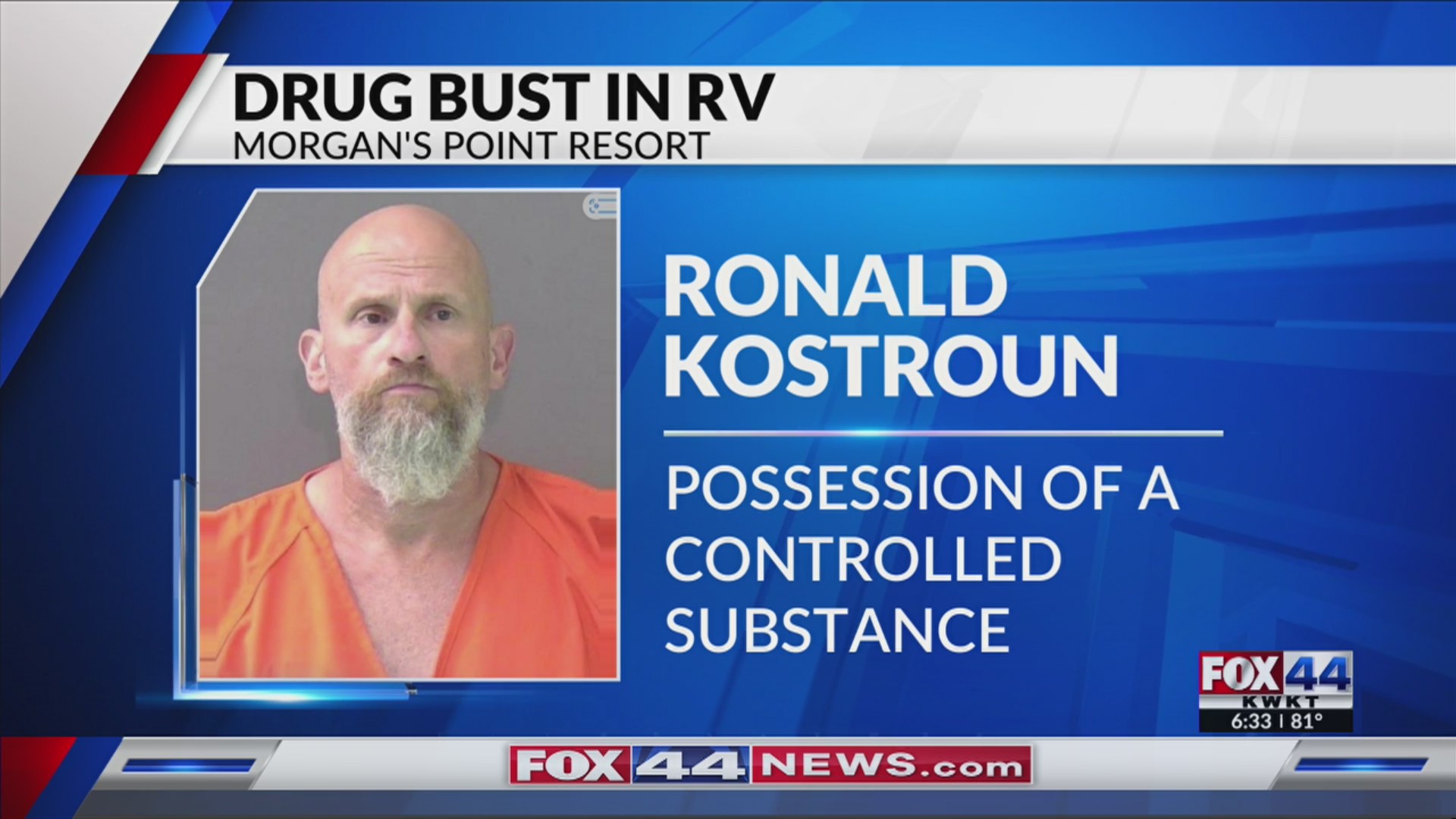 Arrest made in Morgan’s Point Resort drug bust – KWKT – FOX 44