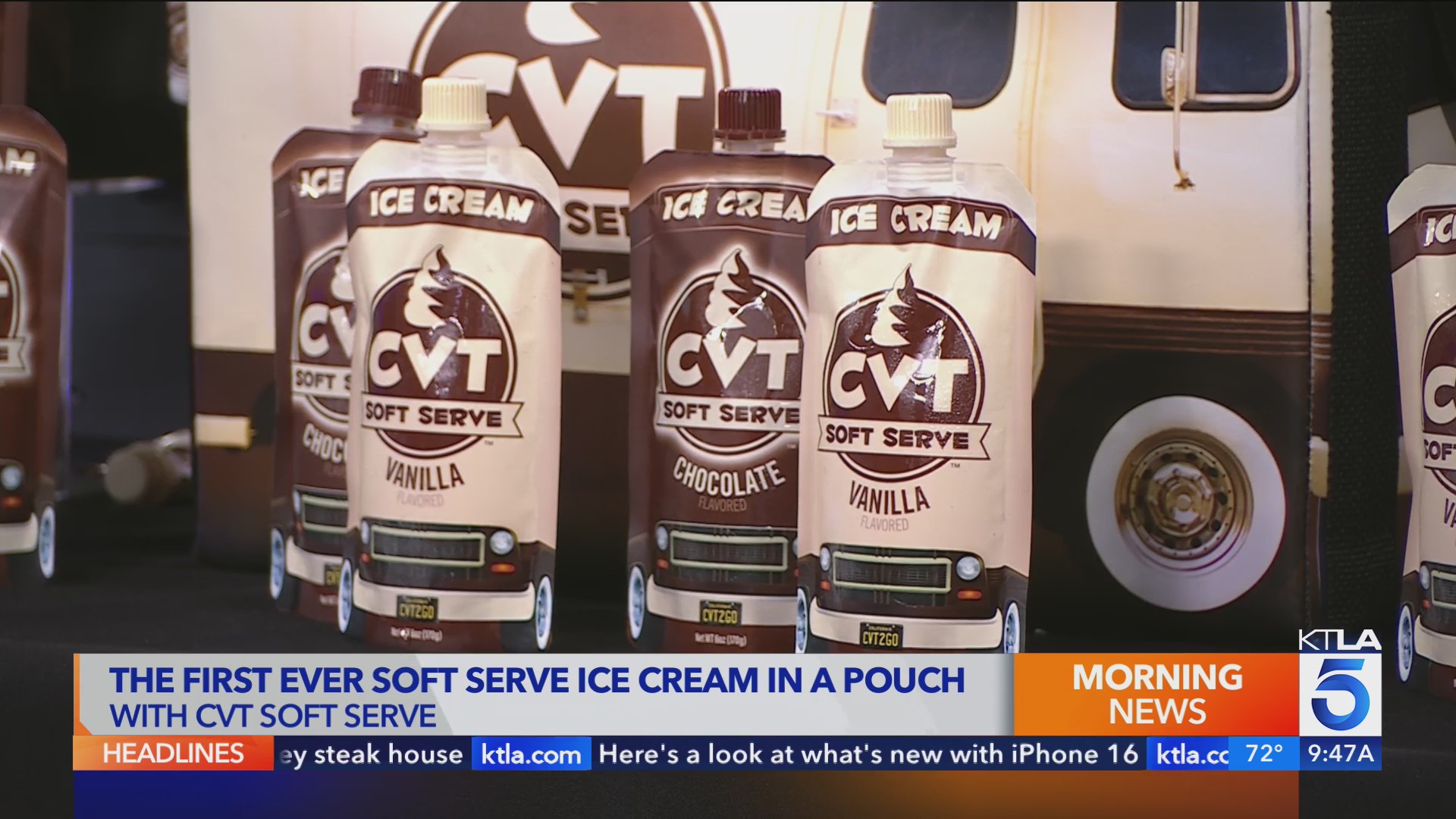 CVT introduces first-ever soft-serve ice cream in a pouch – KTLA