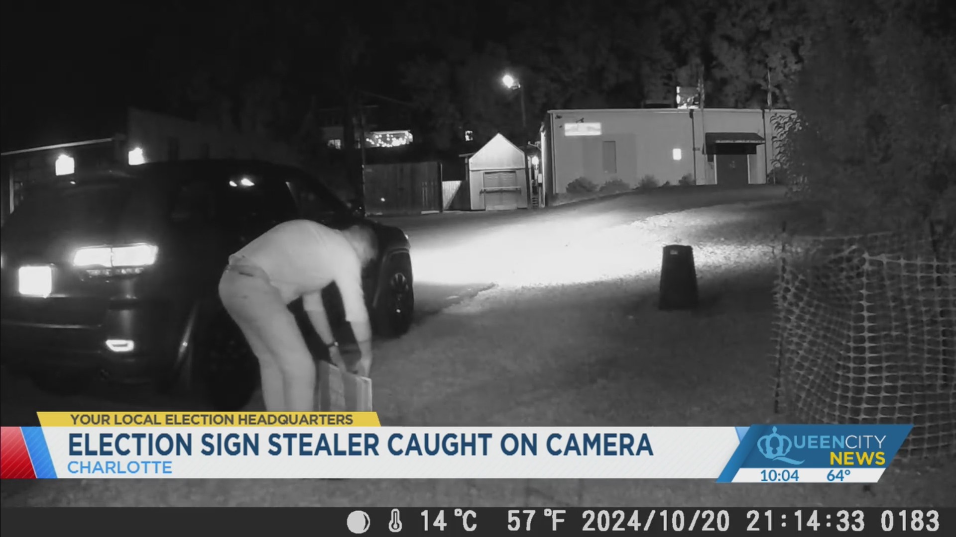 Surveillance video shows man stealing election signs three times – WSPA ... Surveillance video shows man stealing election signs three times – WSPA ...