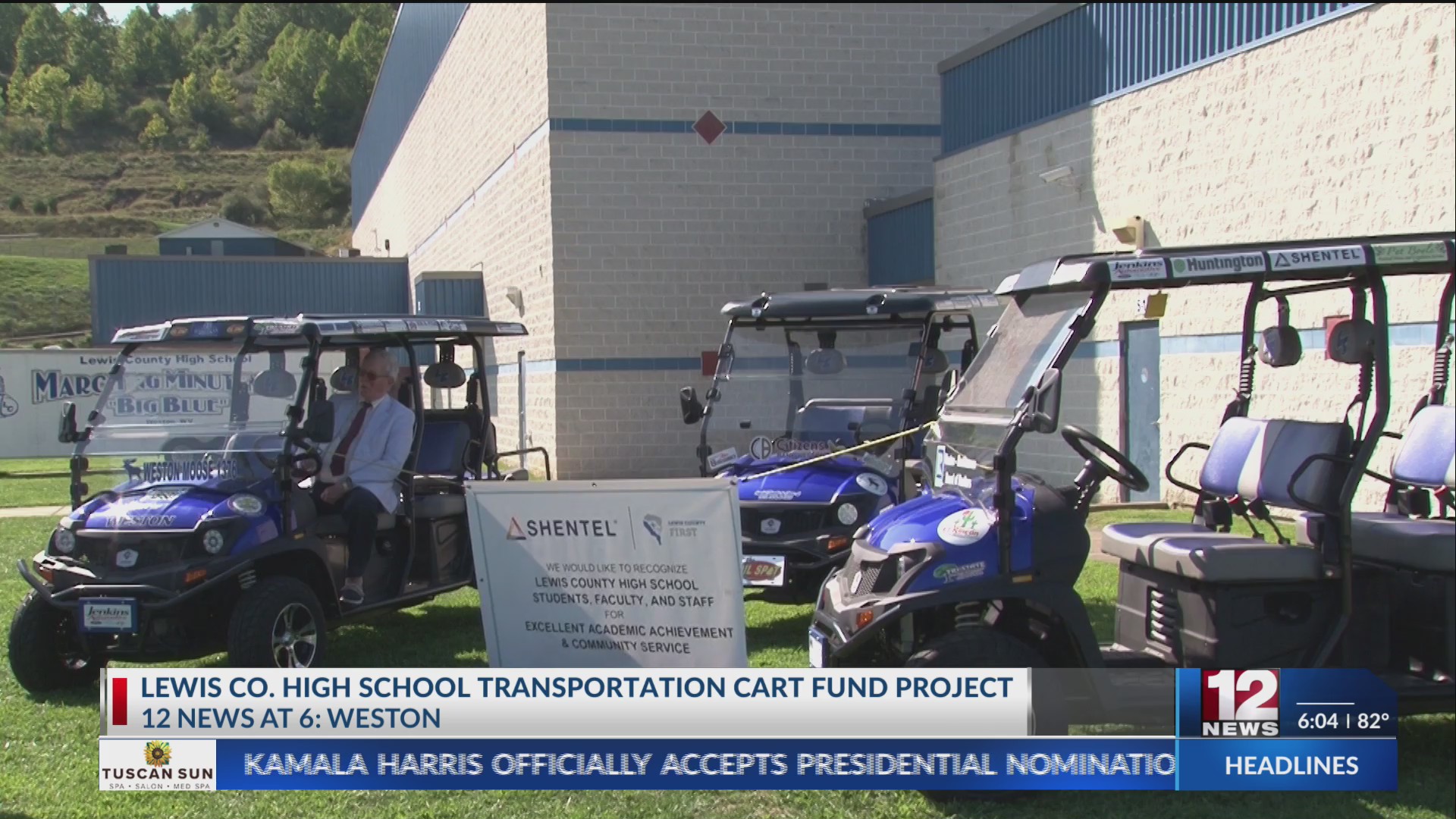 Lewis County High School gets new carts to transport people to football ...