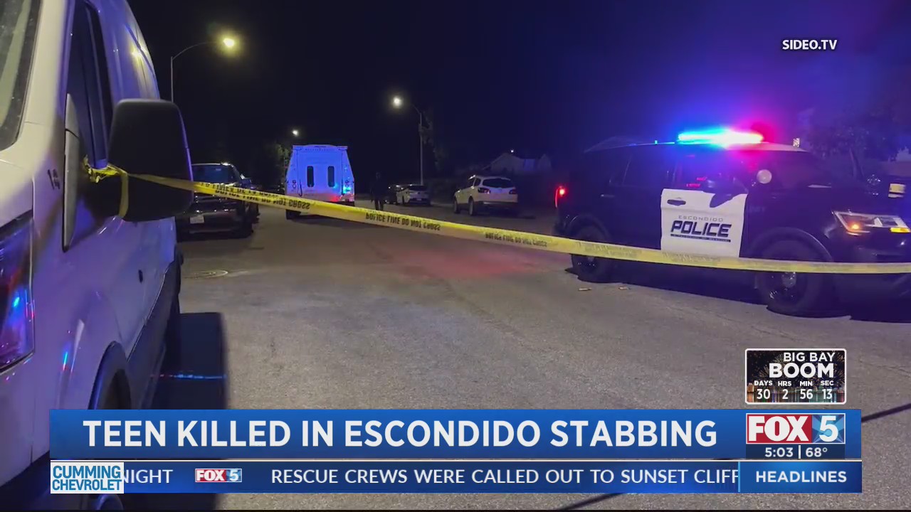 Teen killed in Escondido stabbing – FOX 5 San Diego & KUSI News