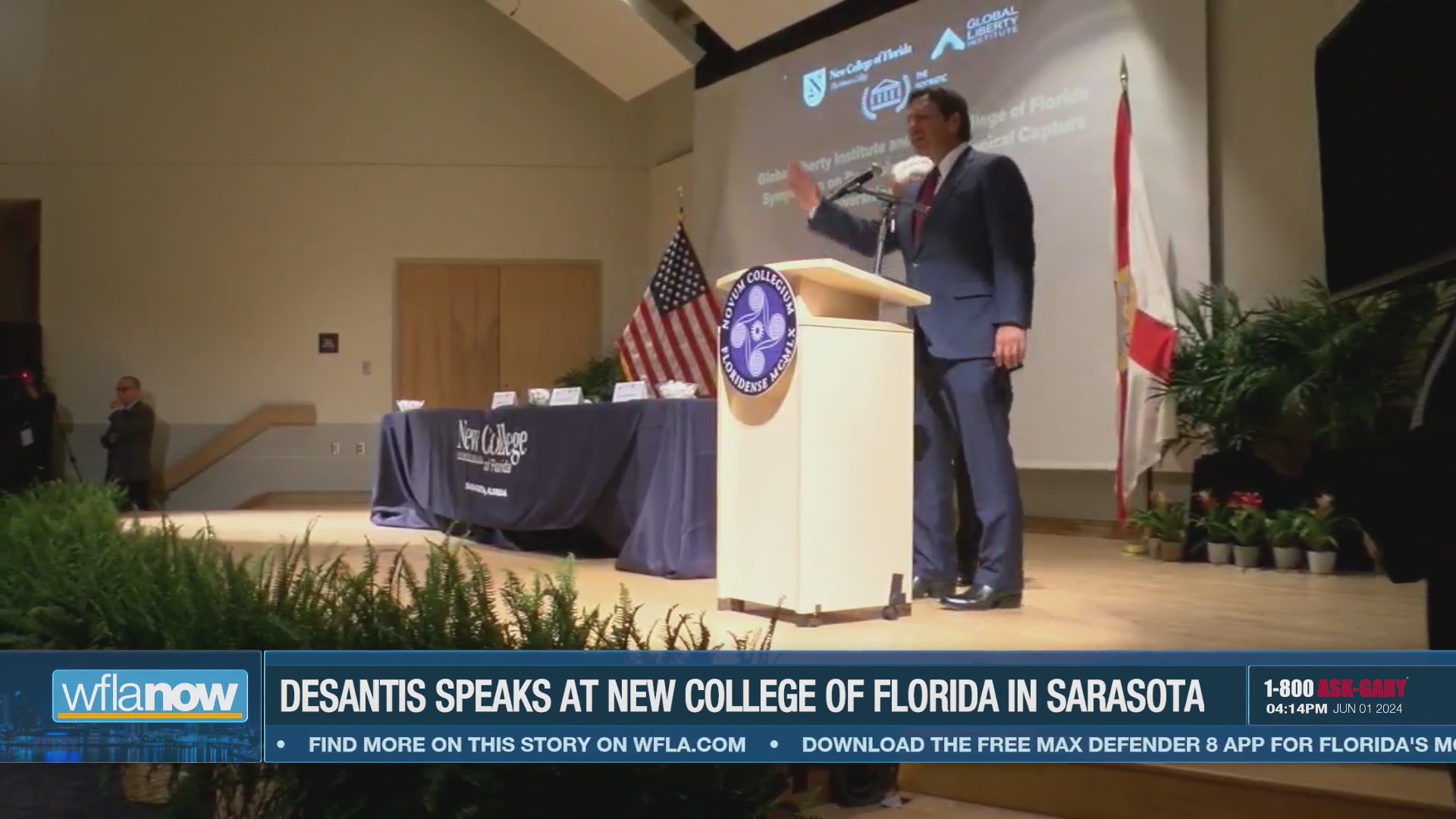 Gov. DeSantis speaks at New College of Florida in Sarasota – WFLA