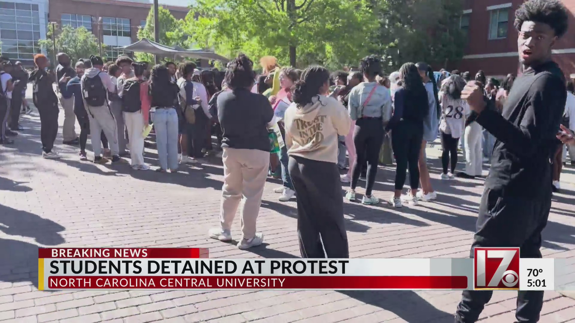 Students detained at NCCU housing protest – CBS17.com