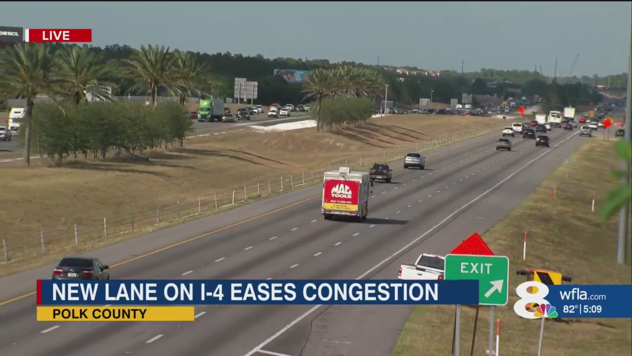 New lanes on I-4 bring congestion relief to Central Florida drivers – WFLA