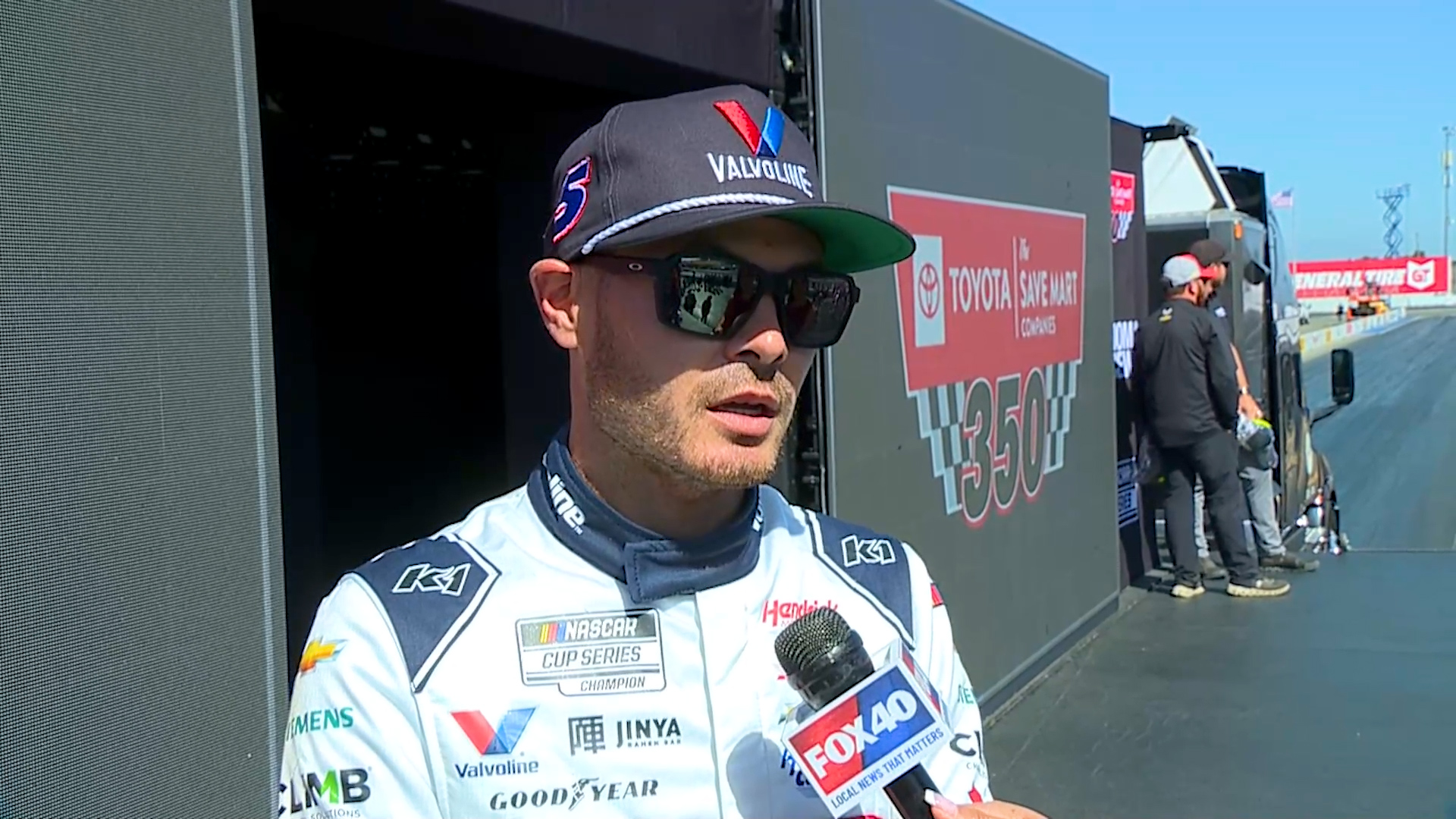 Elk Grove’s Kyle Larson speaks to FOX40 after winning 2024 Toyota ...