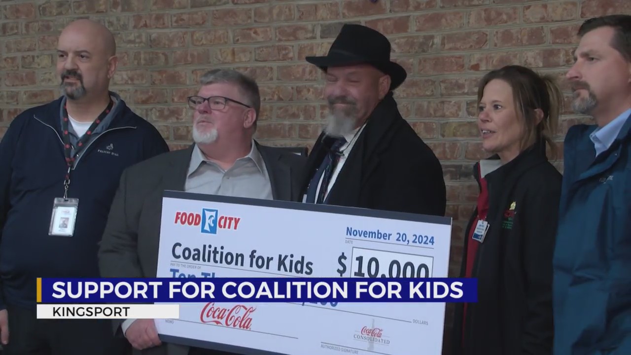 Coca-Cola Consolidated presents $10K check to Coalition for Kids – WJHL ...