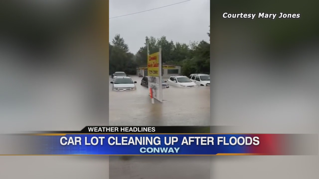 Conway car dealership dealing with aftermath of flooding – KLRT – FOX16.com