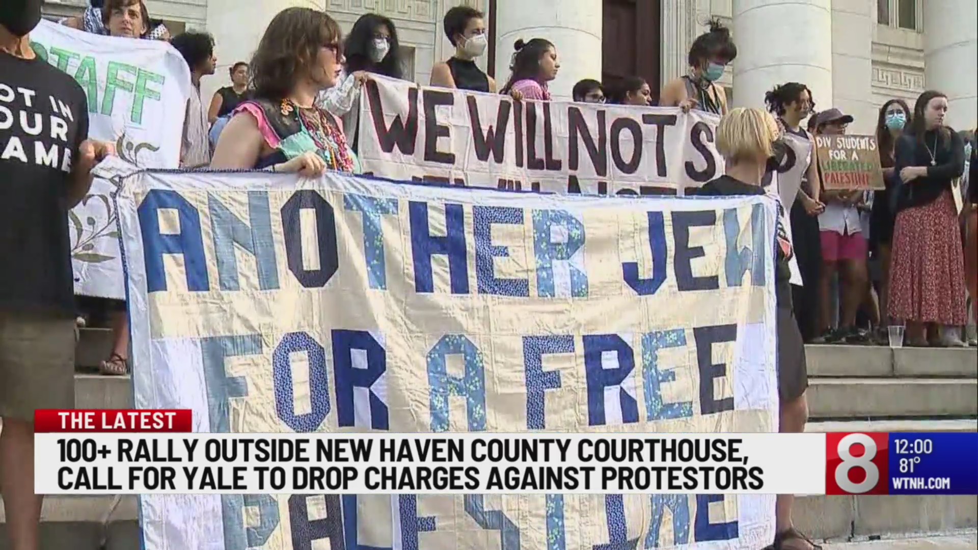 Yale pro-Palestinian protesters demand charges be dropped – WTNH.com