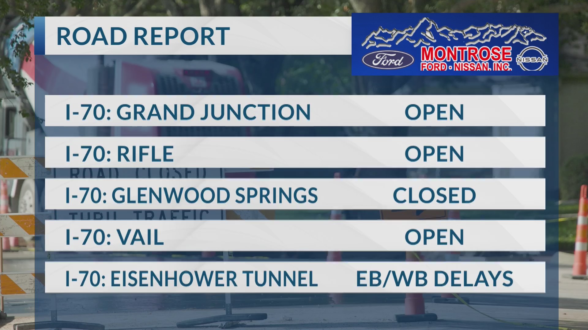 June 26, 2025 road report – WesternSlopeNow.com