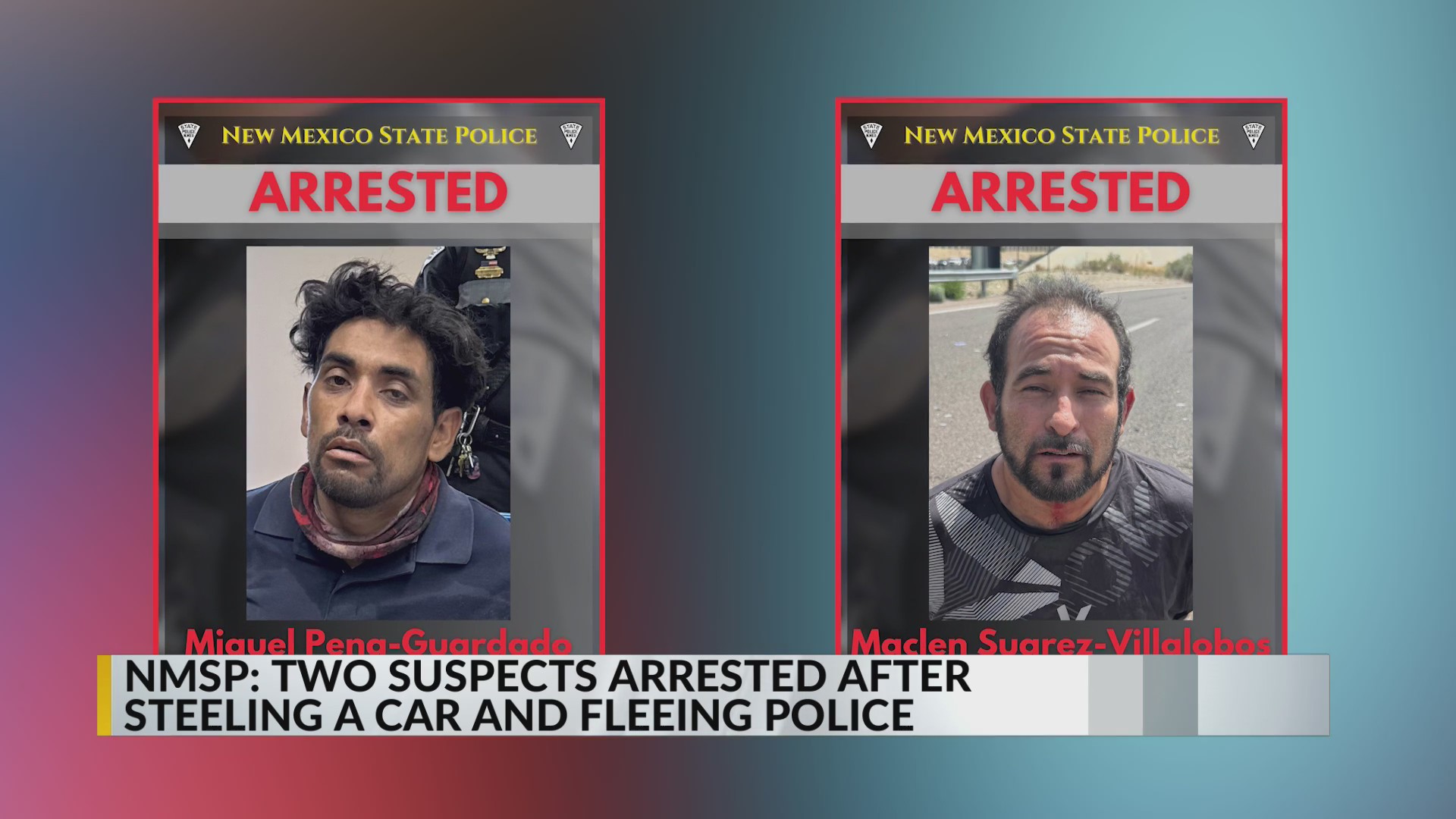 NMSP arrest two men accused of leading officers on pursuit after a ...