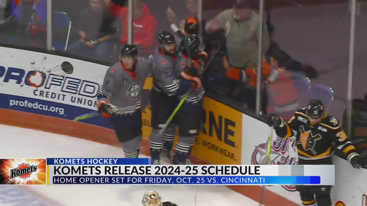 Komets release 2024-25 season schedule with home opener on Friday ...