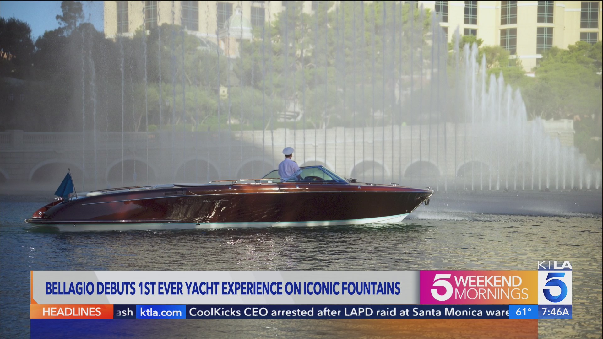 The Bellagio debuts first-ever yacht experience on the iconic fountains ...