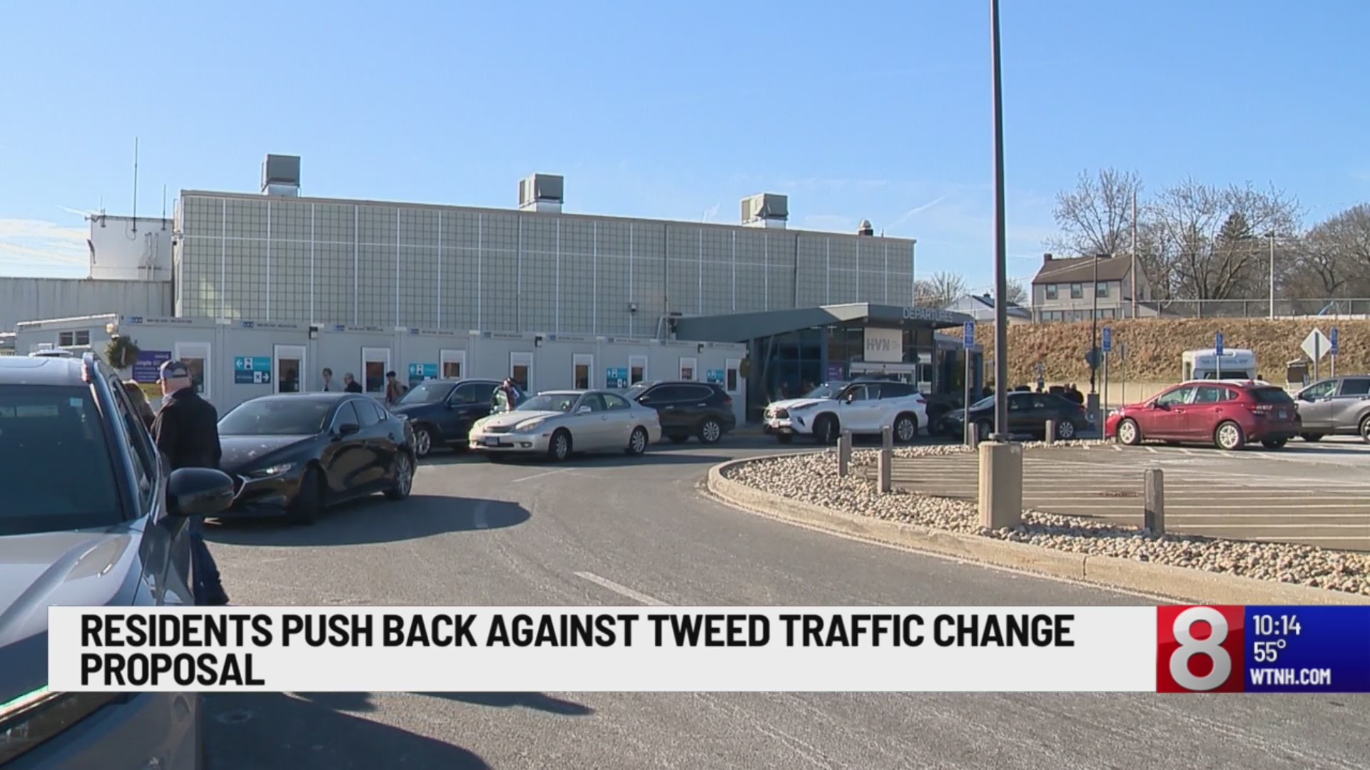 Parents protest proposed traffic plans for Tweed-New Haven Airport in ...