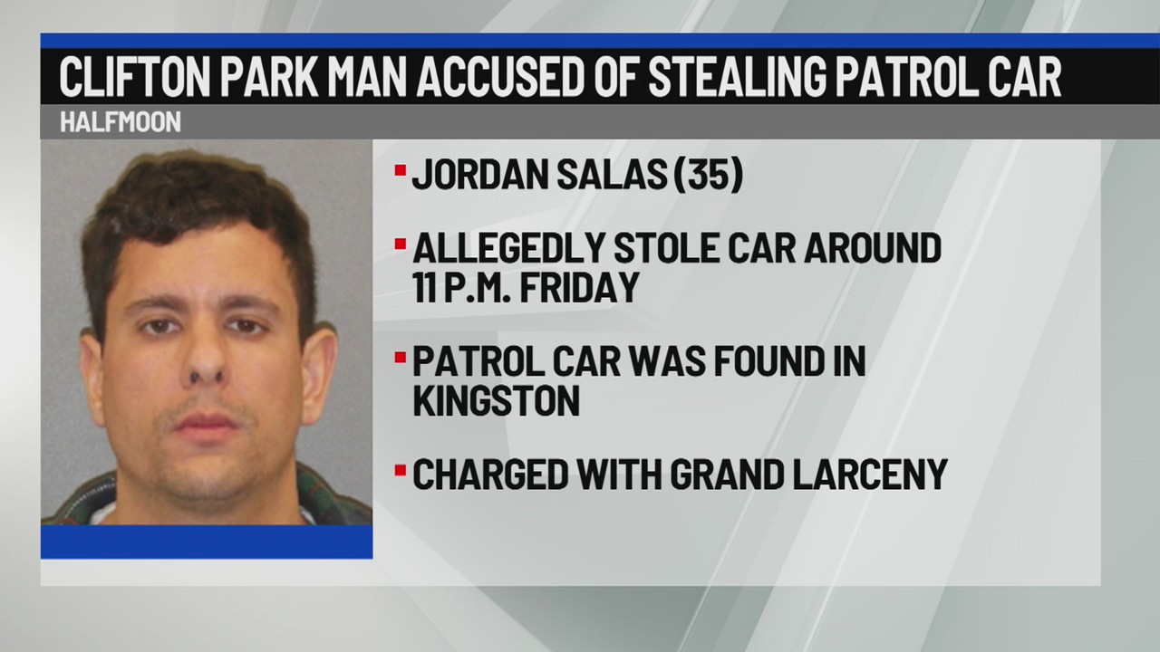 Clifton Park man accused of stealing patrol car – NEWS10 ABC