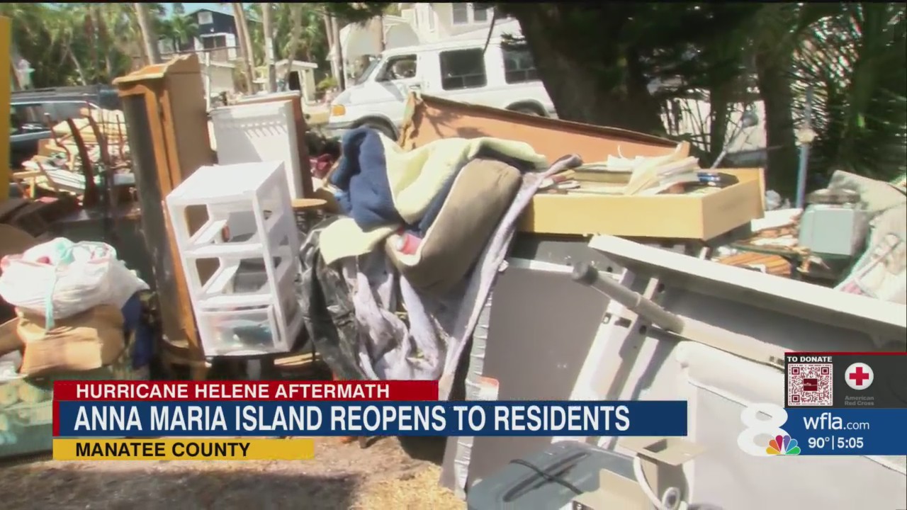 Gov. DeSantis visits storm ravaged Anna Maria Island as residents begin ...