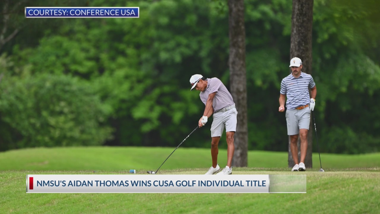 NMSU’s Aidan Thomas wins CUSA men’s golf individual title – KTSM 9 News