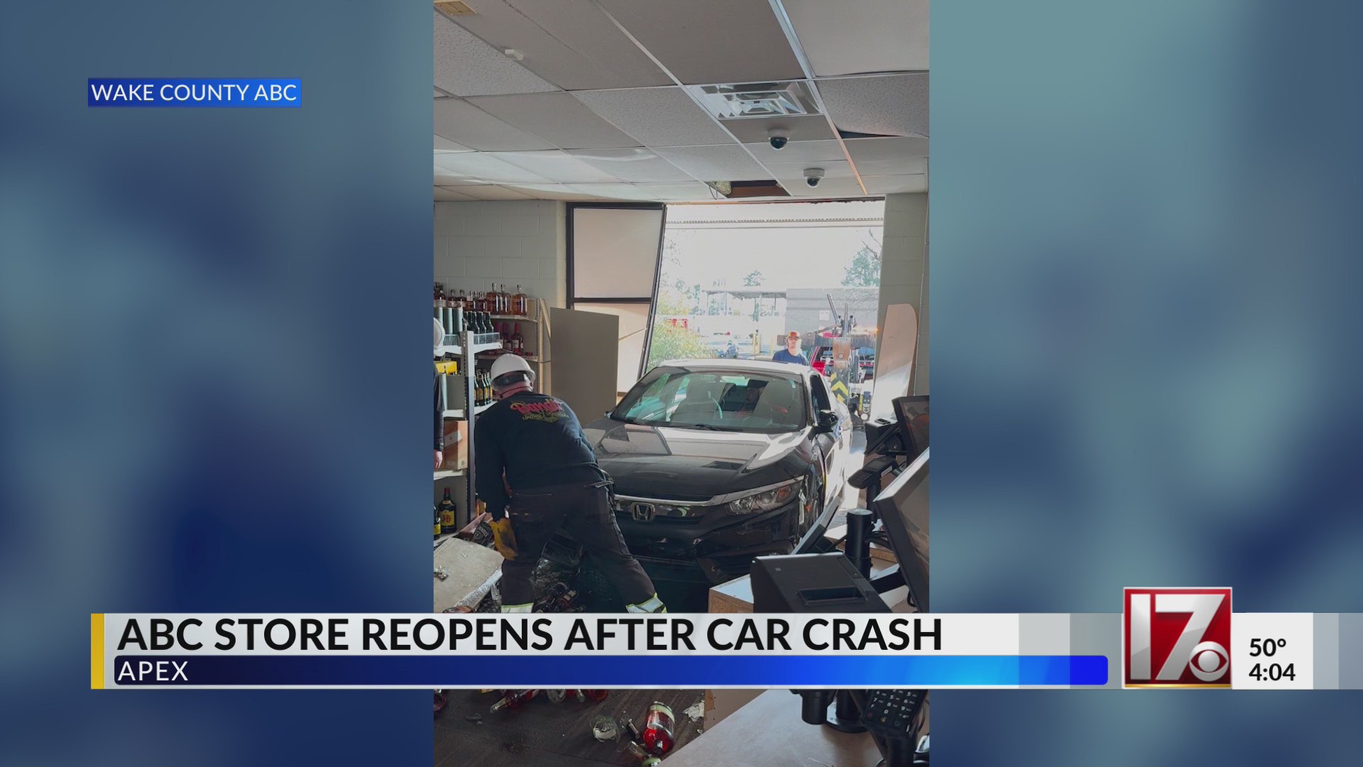 Wake County ABC store reopens after car crash – CBS17.com