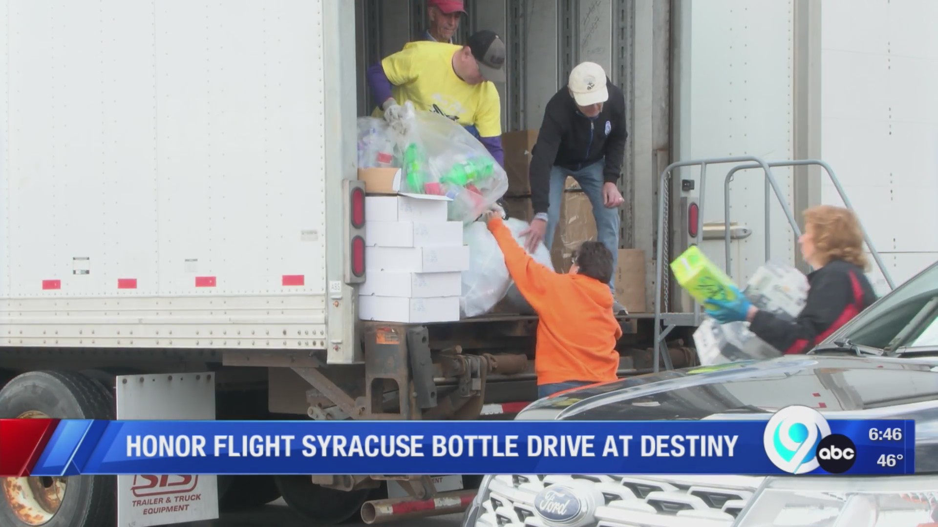 Honor Flight Syracuse bottle drive at Destiny USA – WSYR