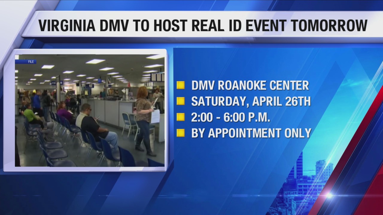 Roanoke DMV to host Real ID session, book appointment now – WFXRtv