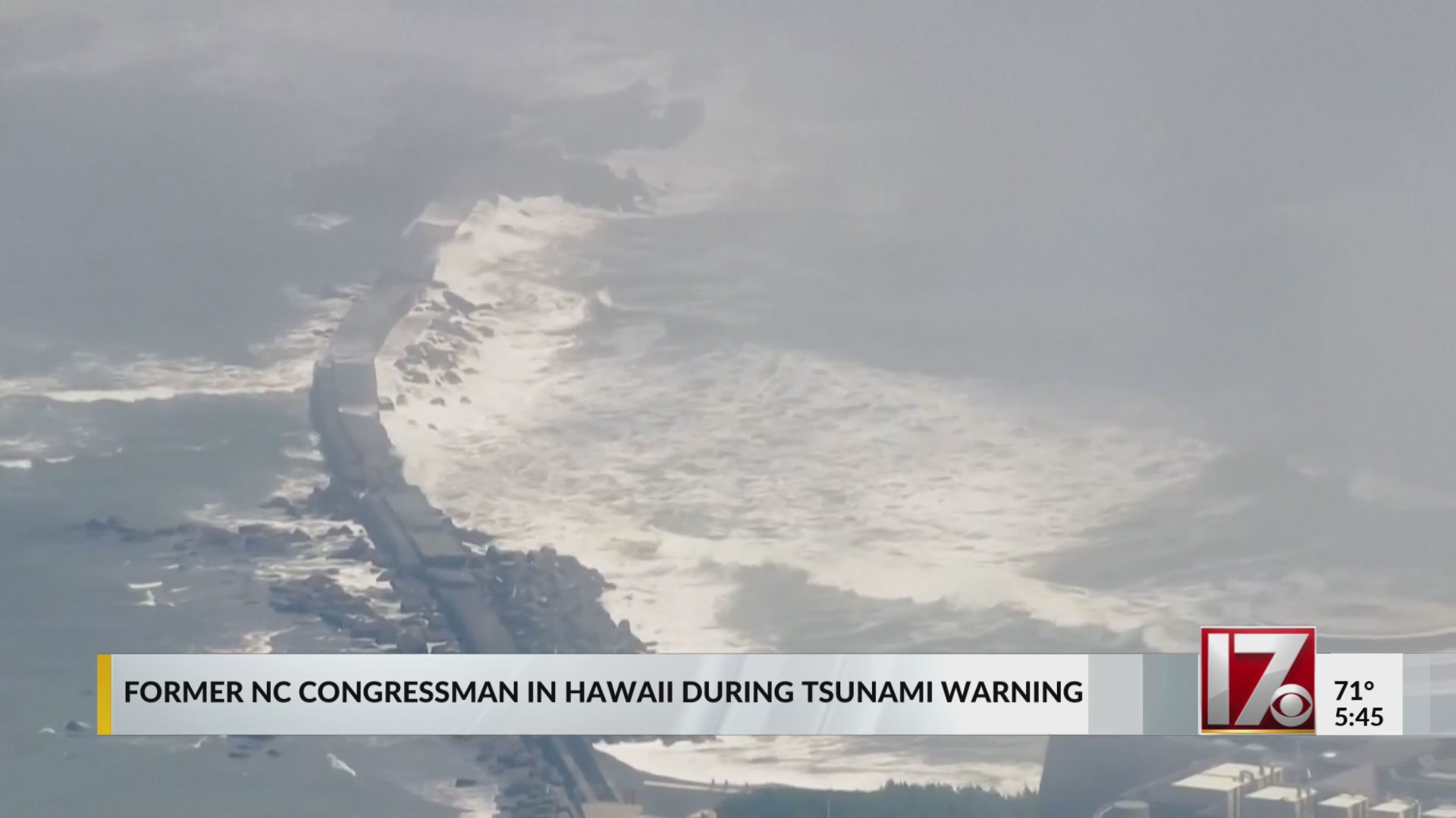 Former North Carolina congressman in Hawaii during tsunami warning ...