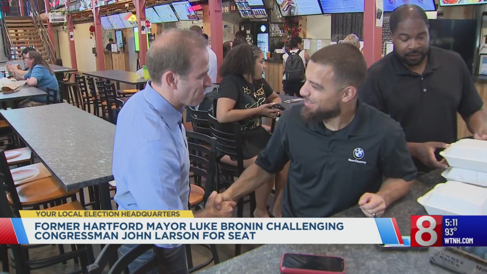 Former Hartford Mayor Luke Bronin challenging Congressman John Larson ...