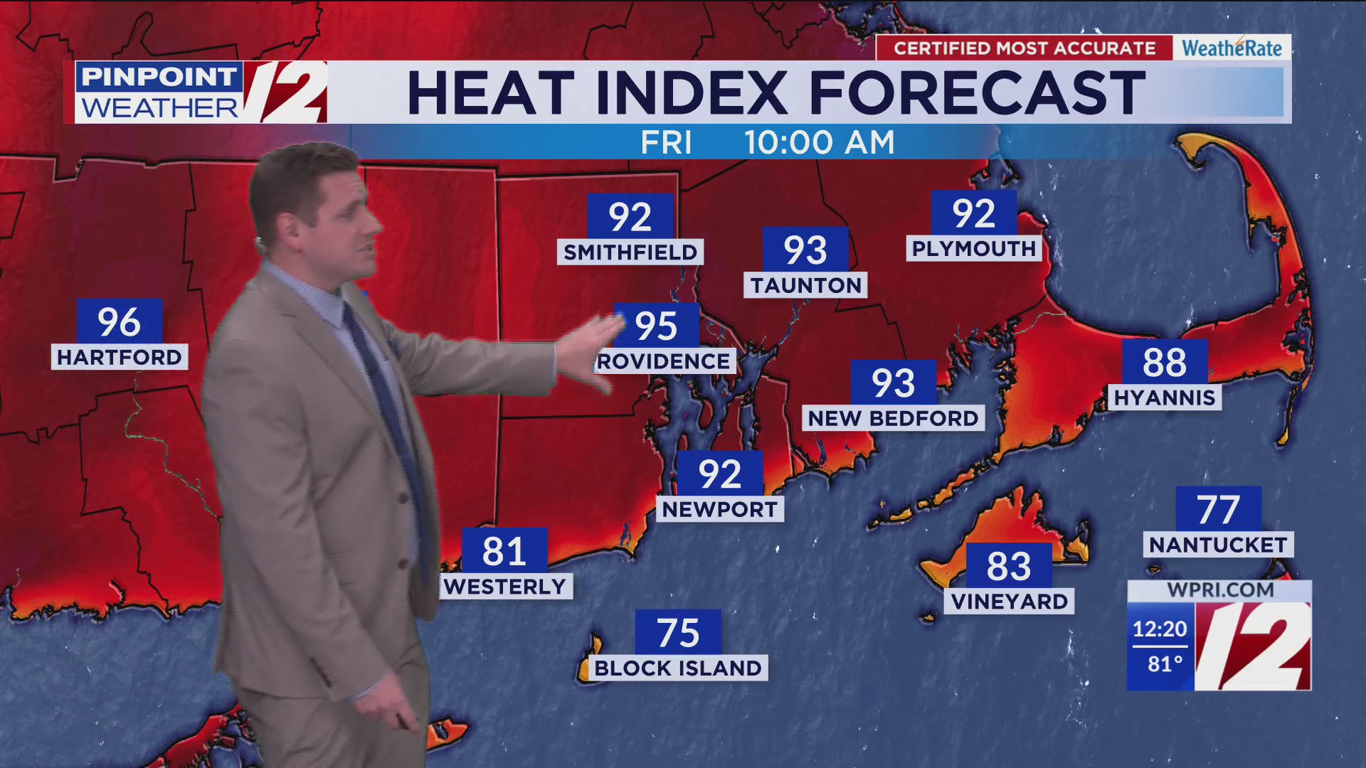 WPRI 12 Weather Forecast 7/24/25: Warm, Humid Today; Hot & Humid With ...