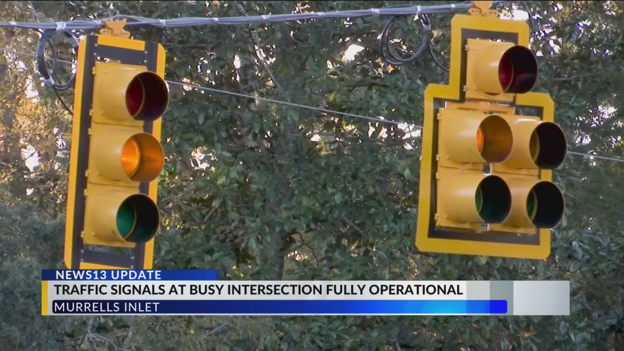 Long-awaited traffic signals at busy Horry County intersection now ...