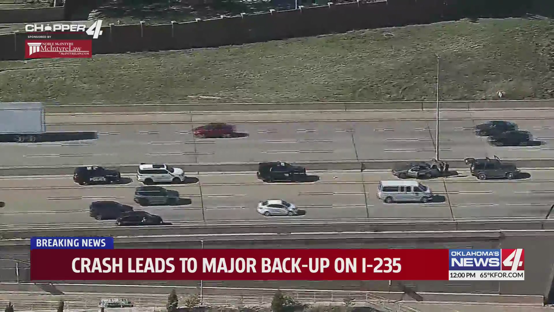 Lanes reopen after crash on I-235 northbound – KFOR.com Oklahoma City