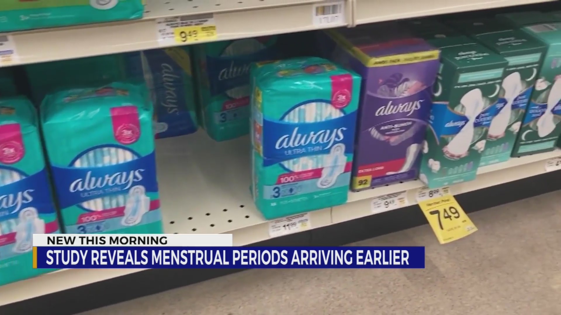 Study reveals menstrual periods are arriving earlier – WKRN News 2
